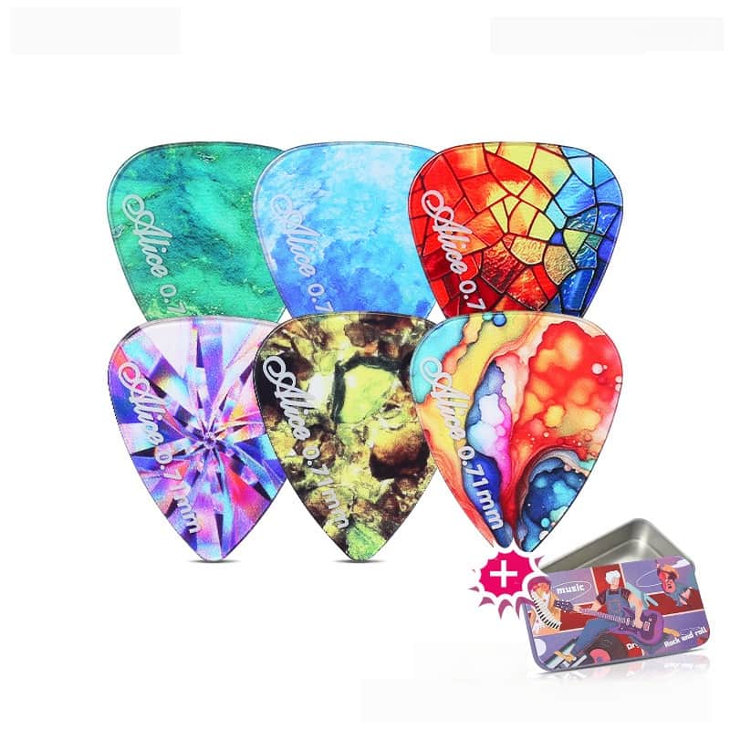 6-Pack Alice Dream Anti-Slip Guitar Picks 0.71mm High | Reverb