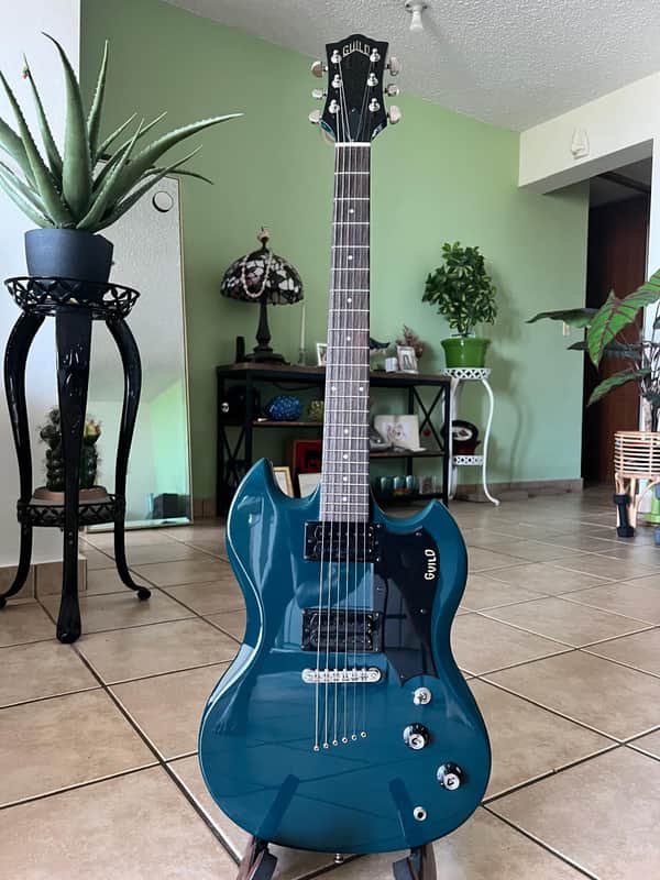 Guild Polara Blue Steel - solid body electric guitar | Reverb
