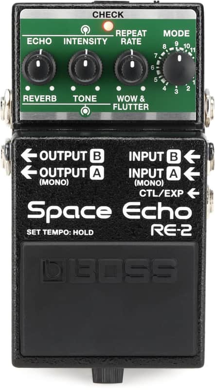 Boss RE-2 Space Echo Delay and Reverb Effects Pedal (2-pack) | Reverb