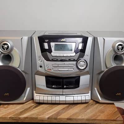 JVC PC-X250 AM/FM/CD Dual Cassette Boombox Radio EVERYTHING | Reverb