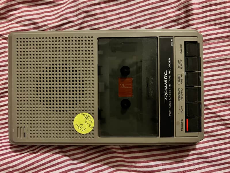 Realistic Portable cassette tape recorder | Reverb