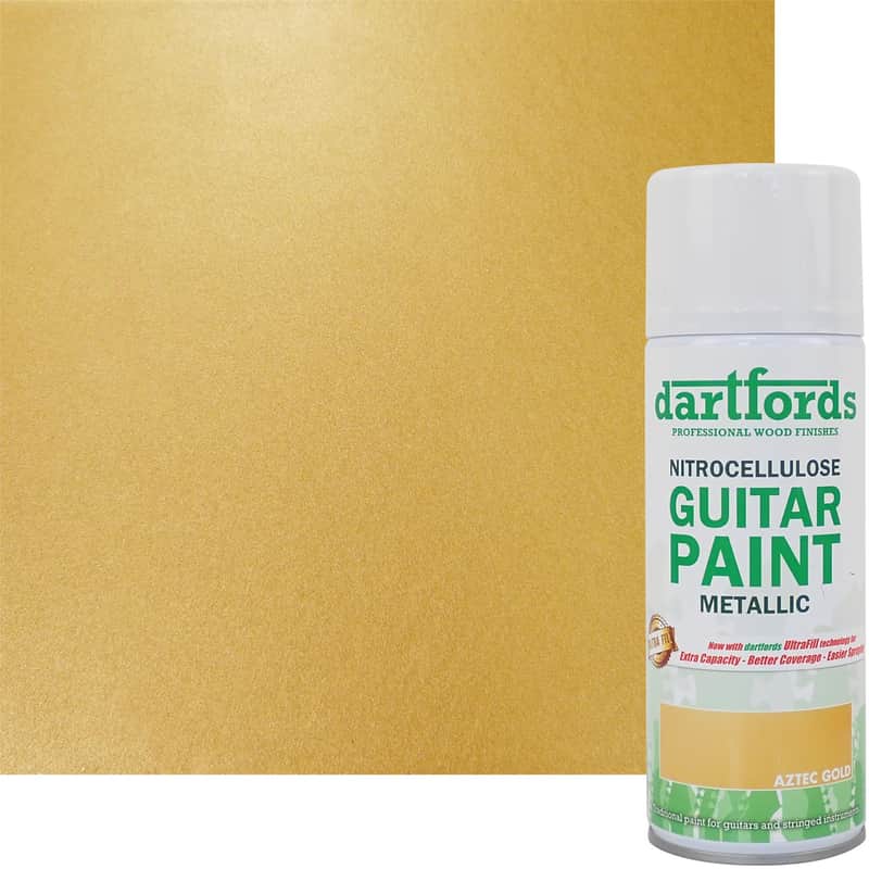 dartfords Aztec Gold Metallic Nitrocellulose Guitar Paint | Reverb