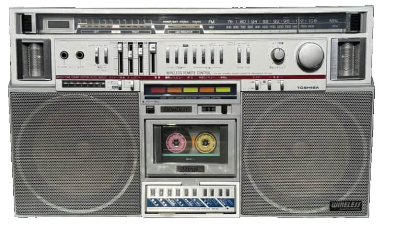 TOSHIBA RT-S93 Rare Vintage Cassette Deck Boombox Japan Serviced ...