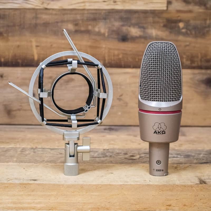 AKG C3000B Studio Condenser Microphone with Shock Mount | Reverb