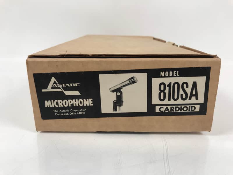 NOS Astatic 810SA Cardioid Dynamic Fixed Mount Microphone | Reverb