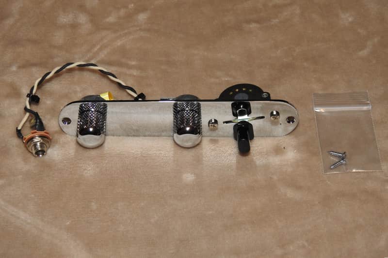 Telecaster Loaded StewMac Chrome Control Plate With Angled | Reverb