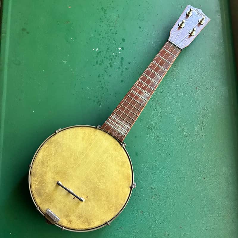 Stella Banjolele 1920's Soprano Nylon Player! | Reverb