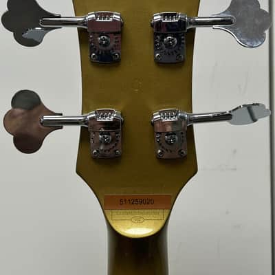 Schecter Corsair Semi Hollowbody Bass Guitar - Metallic Gold | Reverb