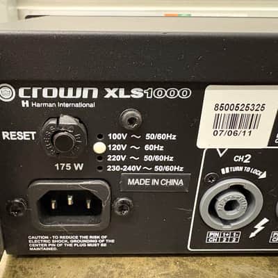 Crown XLS 1000 2-Channel High Density Power Amplifier 2010s - | Reverb