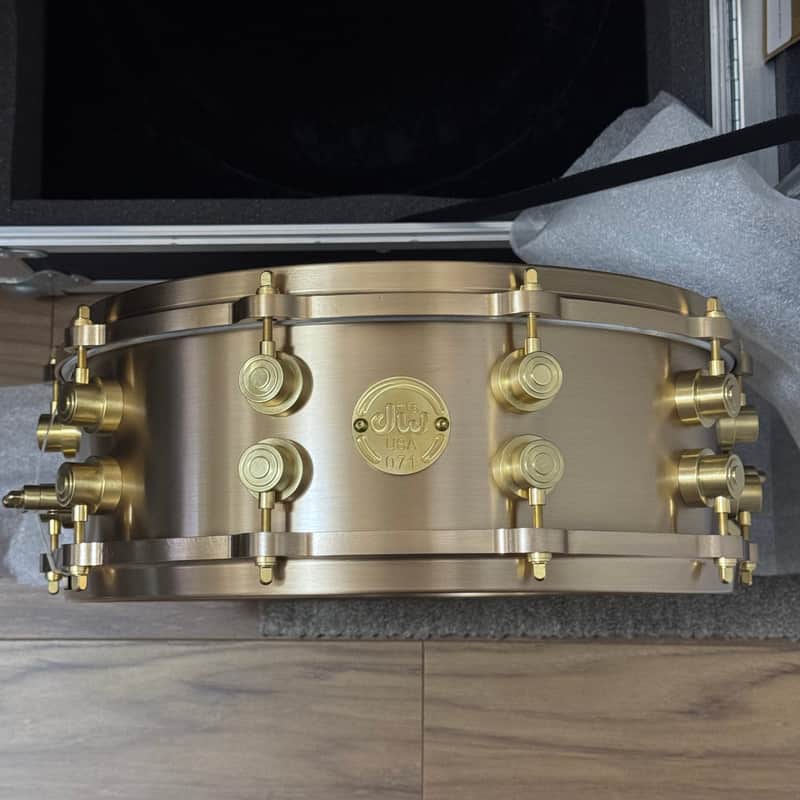 DW true cast 14x5 MFG bell bronze brass snare 2023 | Reverb