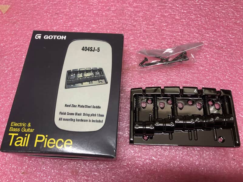 Gotoh 404SJ-5 - Cosmo Black - 5 string bass bridge | Reverb