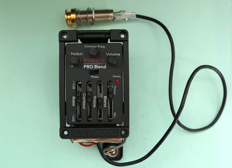 Fishman Prefix Pro Blend Preamp EQ Black with Sonicore pickup | Reverb