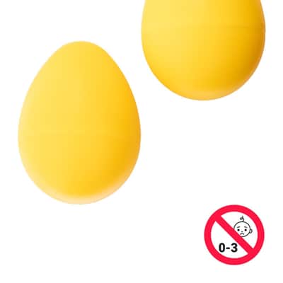 Stagg Pair of plastic Egg Shakers-Yellow | Reverb