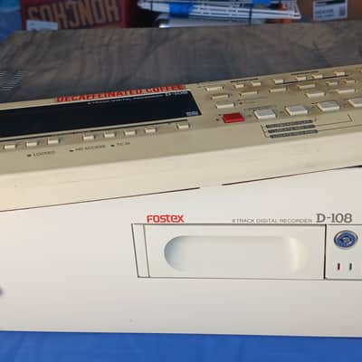 Fostex D-108 with rare 5040 DB25 balanced i/o board ADAT SCSI | Reverb