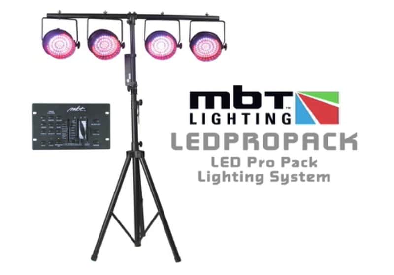 MBT Lighting LED Pro Pack (4x PAR64 lights, stand, mixer) in | Reverb