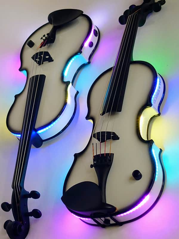 Glasser x Volta LS 4 - Electric Violin with LED lights | Reverb