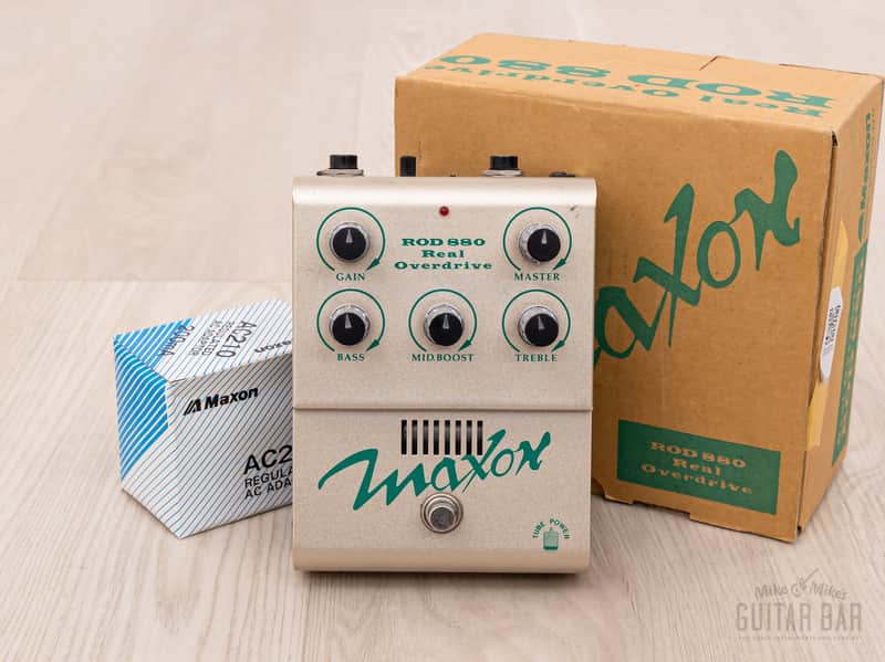 1996 Maxon ROD-880 Overdrive Effects Pedal w/ Box & Power | Reverb