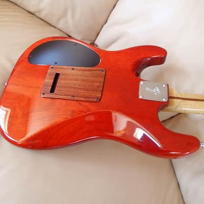 WARMOTH STRAT 2015 TEQUILA BURST FLAMED OUT SHUR BUCKERS | Reverb