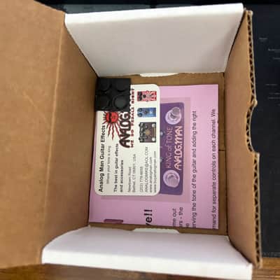 White! Analogman King of Tone V4 with Red Side High Gain, | Reverb