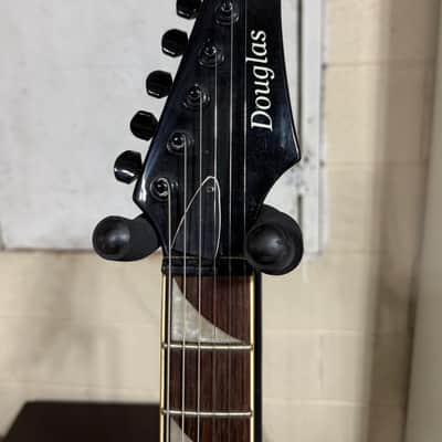 Douglas Agile SX Randy Rhoads Flying V - Black Cream Pin | Reverb