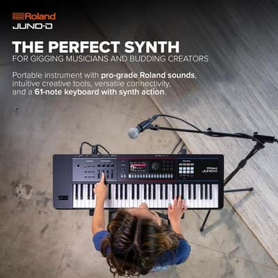 Roland JUNO-D6 Synthesizer | 61-Note Keyboard | Reverb