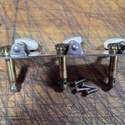 Vintage 1950's Waverly 3x3 On a Plate Open Back Treble Side | Reverb