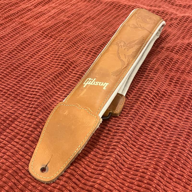 Gibson Hummingbird/Dove Montana Strap 2010s - Tooled Leather | Reverb