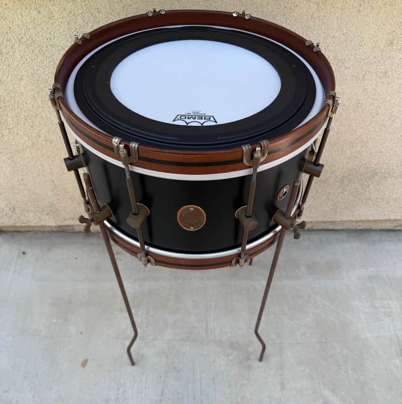 A&F Drum Co. 16x8” Maple Club Black snare or mini bass drum | Reverb