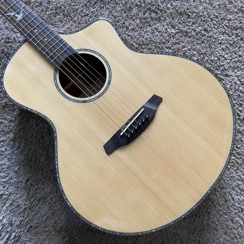 40 Inch Folk Acoustic Guitar, Spruce and Mahogany Body, | Reverb UK