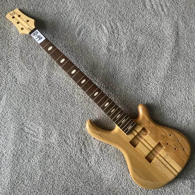 5 String Bass Maple Neck Through, Ash Body DIY Project | Reverb