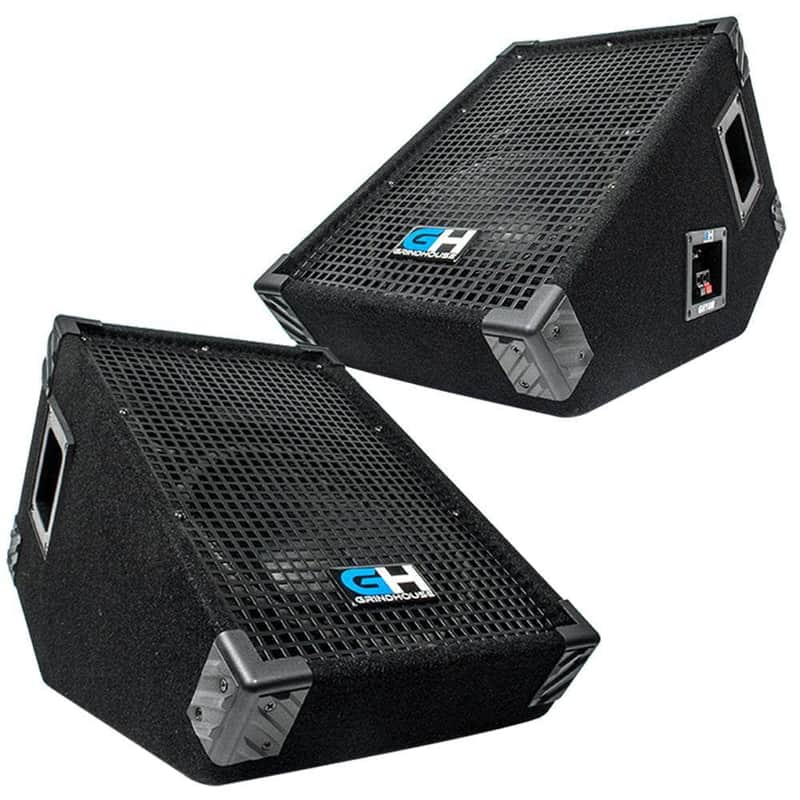 Seismic Audio GH10M - Pair of 10 Inch Passive Wedge Floor / | Reverb