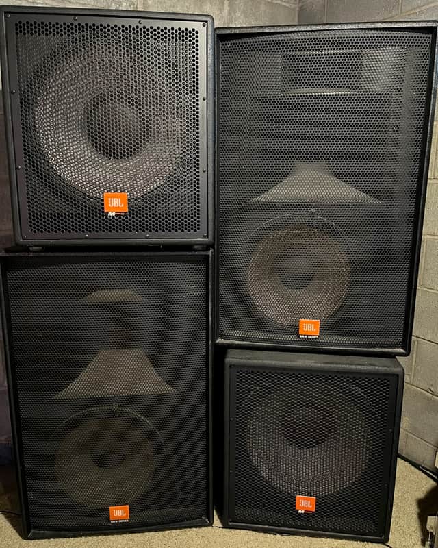 JBL SR4735X & MP418S PA Speaker Set | Reverb