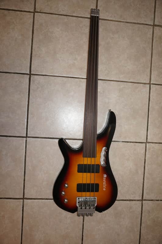 Headless fretless Bass guitar, Left handed. custom made. | Reverb UK