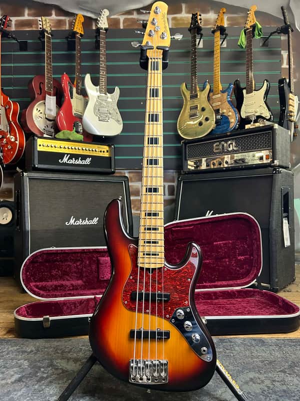 Overwater J-Series 5-String Sunburst 2013 Electric Bass | Reverb