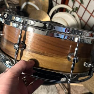 Custom Solid Shell Walnut And Poplar 14x5 Snare Drum | Reverb