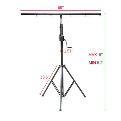 2 MR DJ ST200 Crank Light Stand Pro Lighting 10 Foot Crank | Reverb