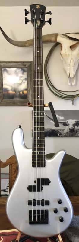 Spector Performer 4 Silver Bass Guitar | Reverb