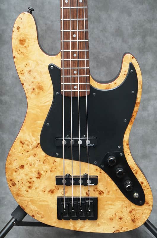 Michael Kelly Custom Collection Burl Bass Guitar Natural Burl | Reverb
