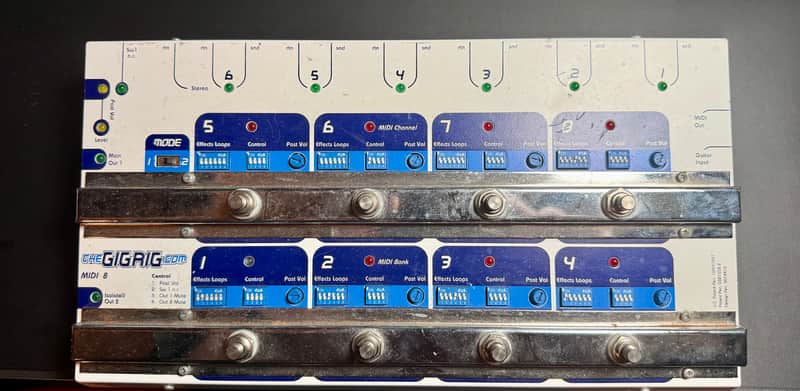 GigRig MIDI 8 2005 - Switching System with 6 loops & MIDI! | Reverb