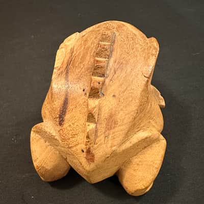 Handmade 3.5" Frog Guiro Scraper Rasper, Rhythm Fusion, with | Reverb