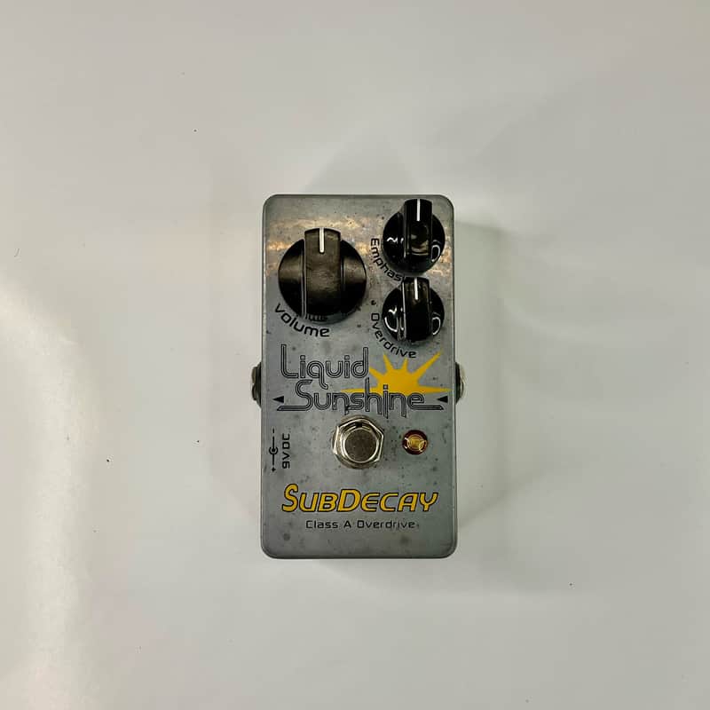 Liquid Sunshine SubDecay Class A Overdrive Guitar Pedal V1 | Reverb