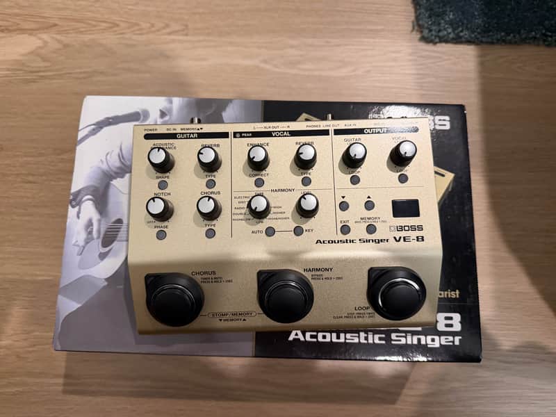 Boss VE-8 Acoustic Singer Pre-Amp 2016 - Present - Golden | Reverb