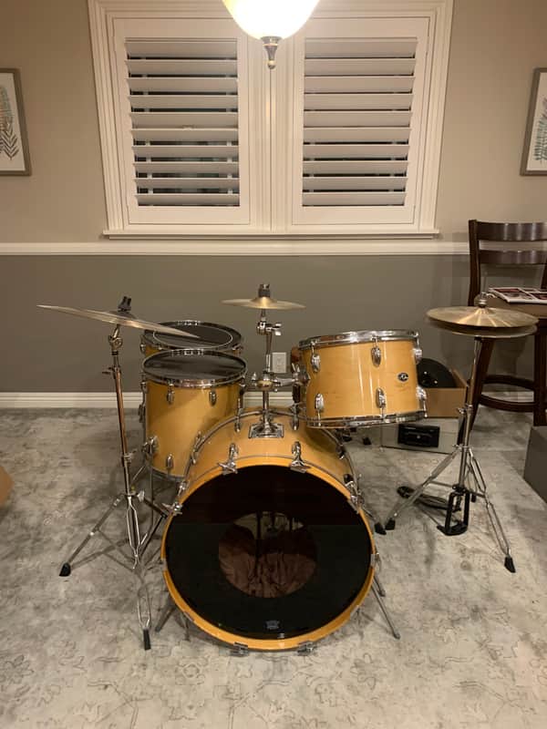 Slingerland Five ply maple poplar drum set 1978 - Natural | Reverb