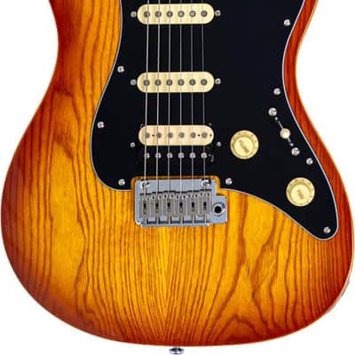 Sire Larry Carlton S7 Ash Top New Gen Electric Guitar - Amber | Reverb