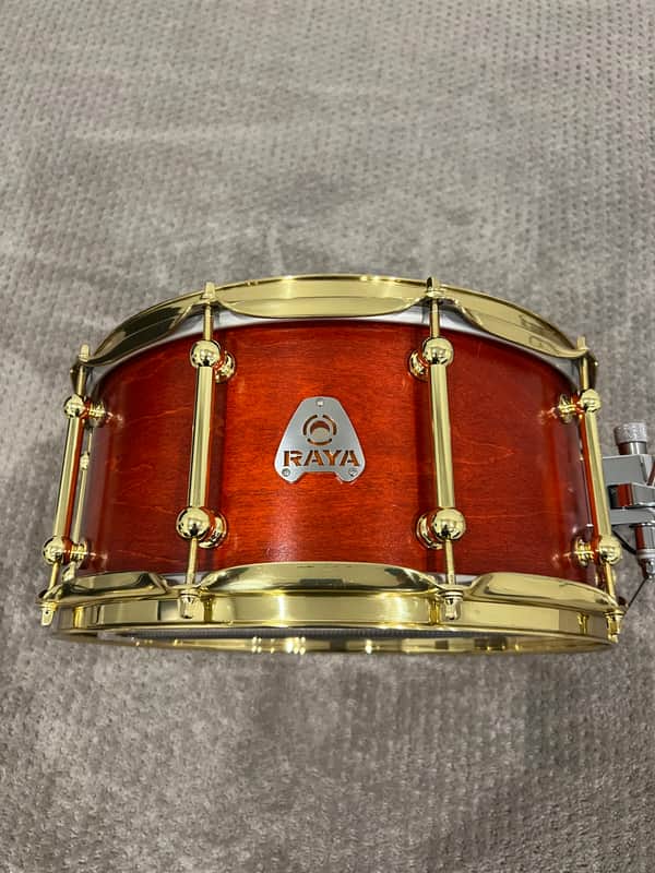 Raya 6.5” x 14” Custom Snare Drum 2026 - Crimson Red | Reverb