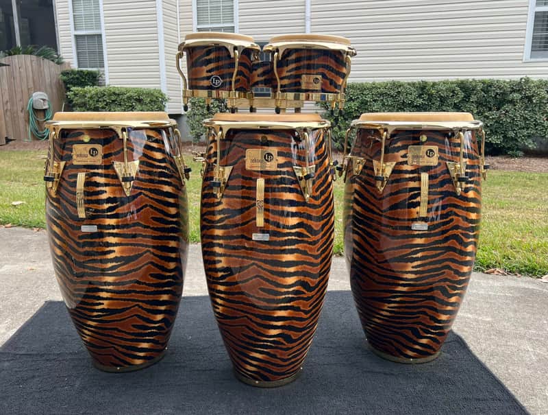 Paul Rekow Signature LP Classic II Congas and Bongos - Tiger | Reverb