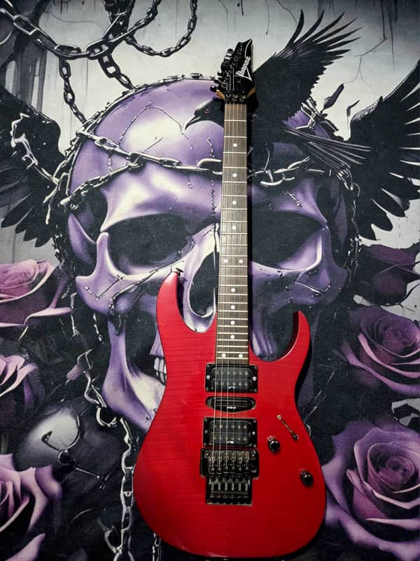 Rare Ibanez RG570-FMTR 1992 - Flame Maple Transparent Red MIJ | Reverb