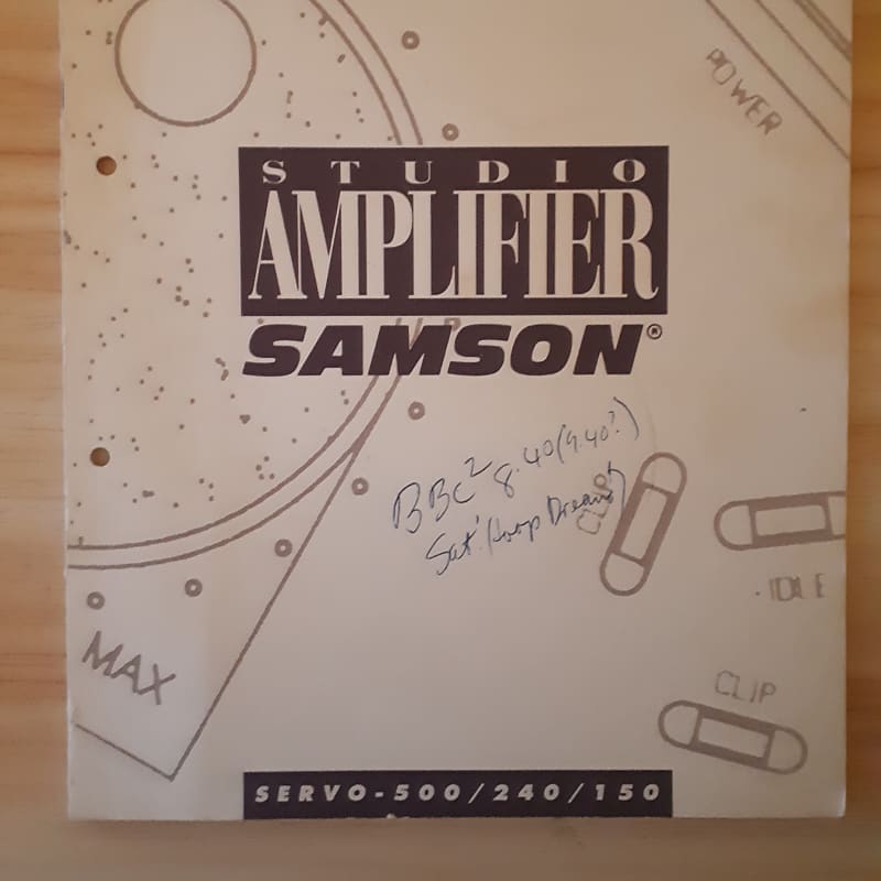 Samson Technologies Corp. Studio Amplifier Servo-500/240/150 | Reverb
