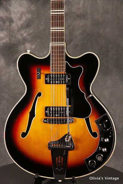 Hofner 4574 VTZ w/built-in Fuzz + treble boost effects 1960s | Reverb