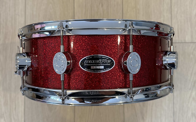 PDP CX Series 14"x5" Snare Maple - Red Sparkle | Reverb
